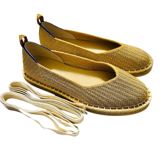 Rothy's | Shoes | Rothys The Espadrille The Gold Stripe Slip On Ballet ...